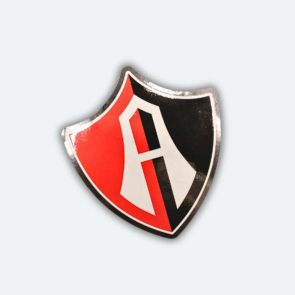 STICKER ESCUDO ATLAS FC EN VINIL TRANSPARENTE – Rojinegros